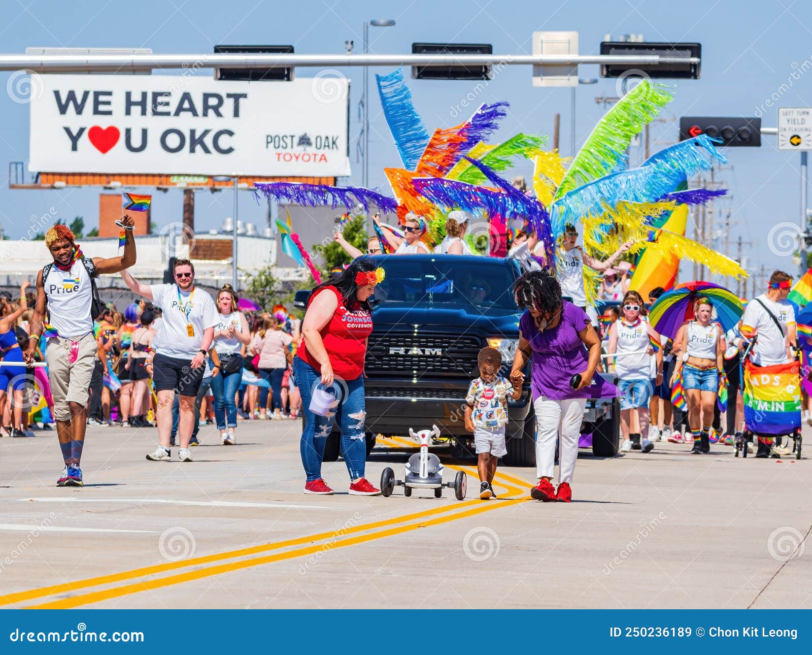 Sunny View of the Oklahoma City Pride Pridefest Parade Editorial Stock ...