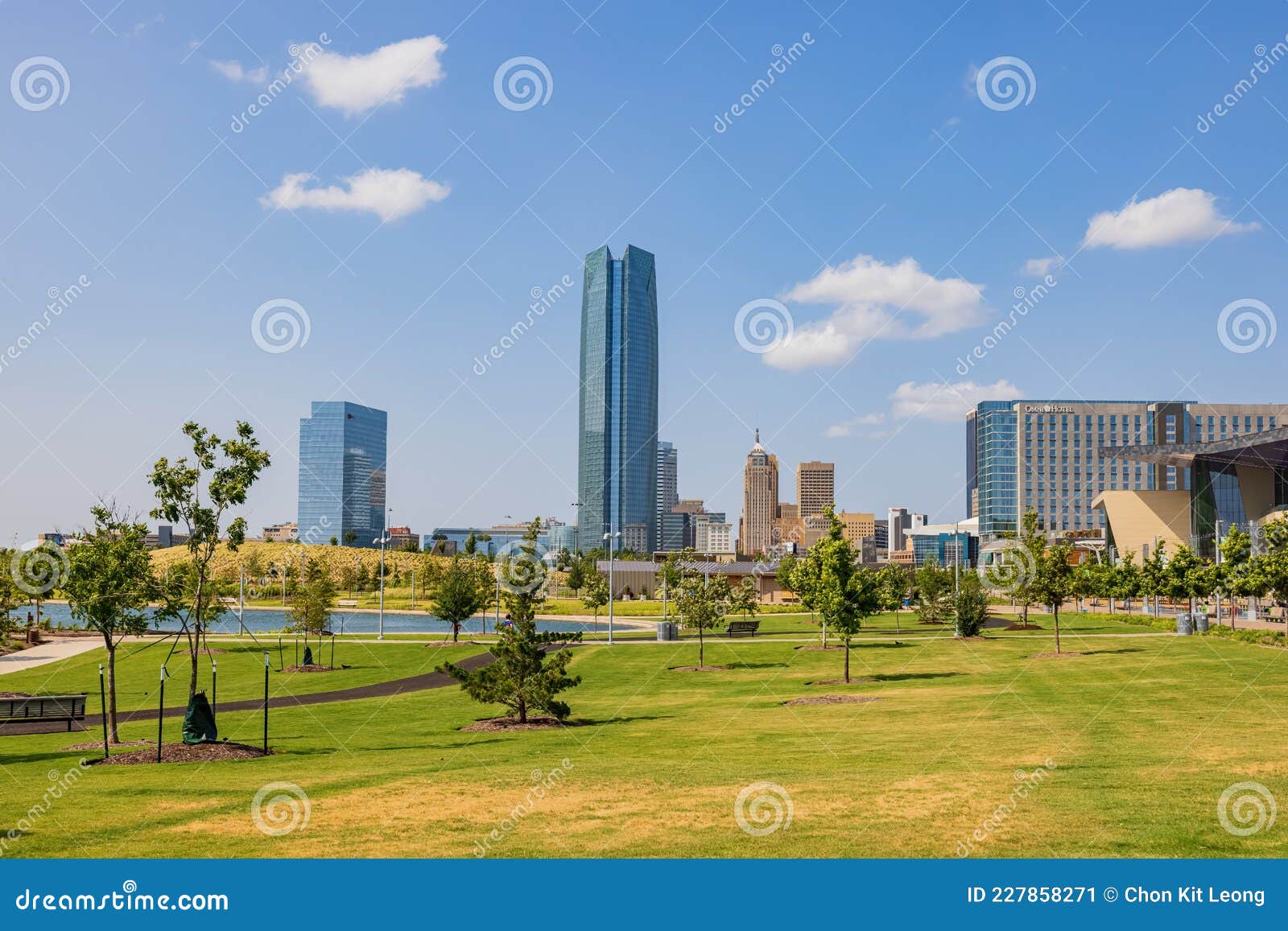 Sunny View of the Skyline of Oklahoma City Editorial Photo - Image of ...