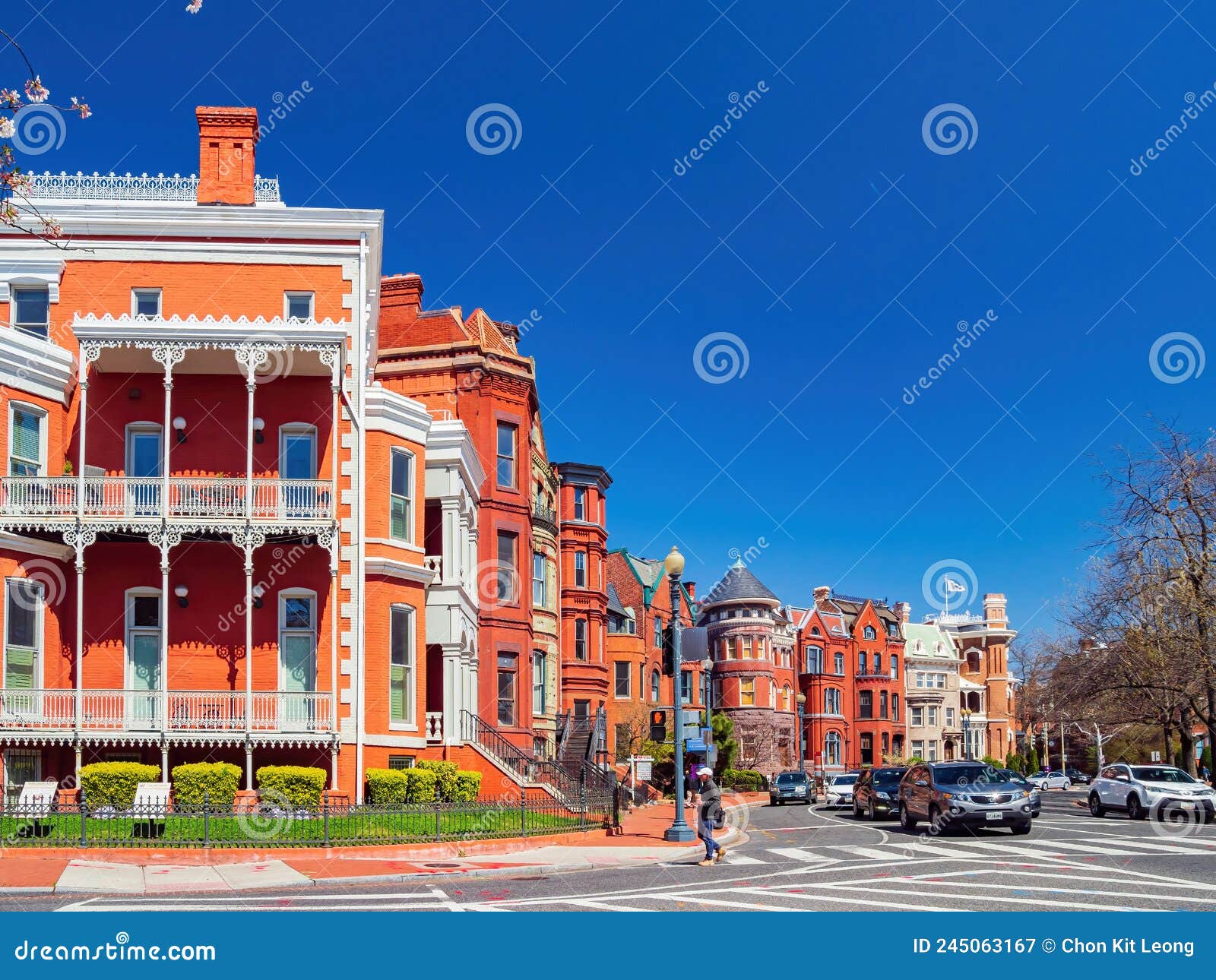 Sunny View of Some Historical Building Around Logan Circle Editorial ...