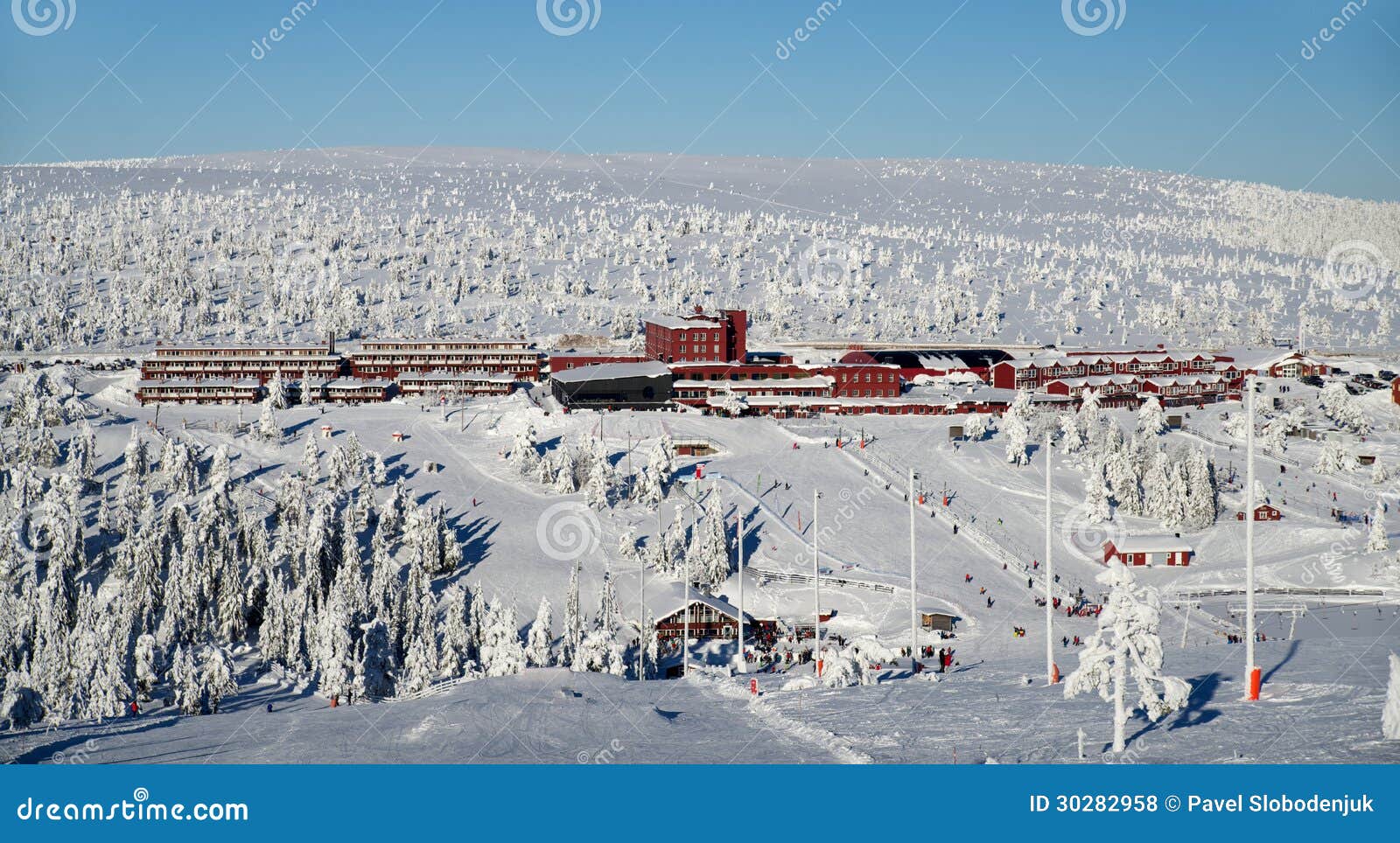 Ski village hotel stock photo. Image of ridge, aerial - 30282958