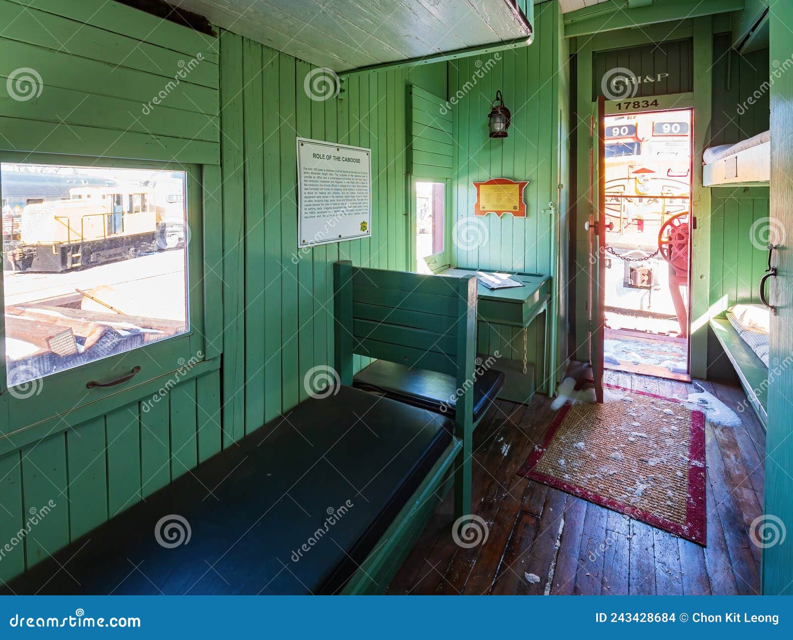 Sunny View of a Train Cart in Oklahoma Railway Museum Editorial Stock ...