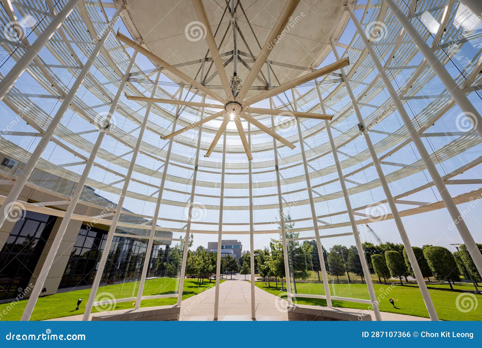 Sunny View of the Visitor Center of the University of Texas at Dallas ...