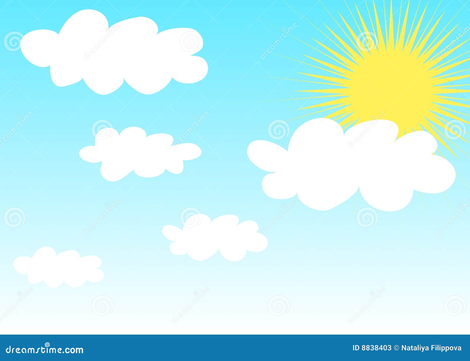 Sunny weather stock vector. Illustration of daylight, vector - 8838403