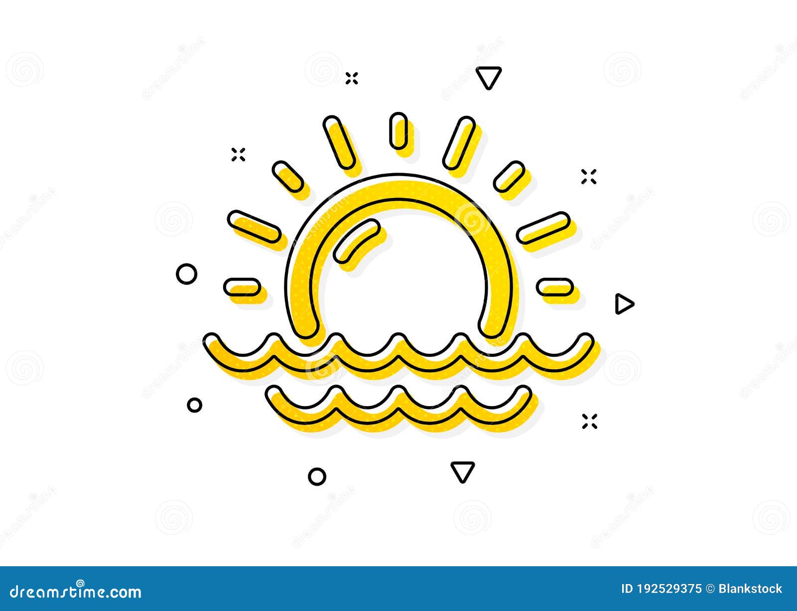 Sunny Weather Forecast Icon. Sun Sign. Vector Stock Vector ...