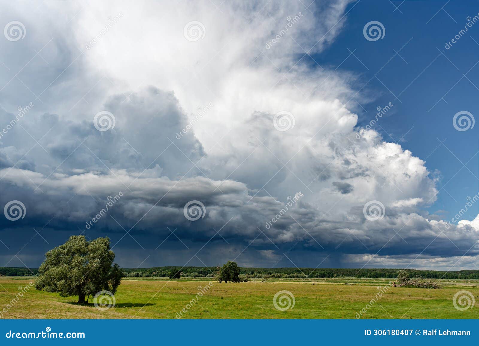 Sunny Weather and Storm Front Stock Image - Image of meteorological ...