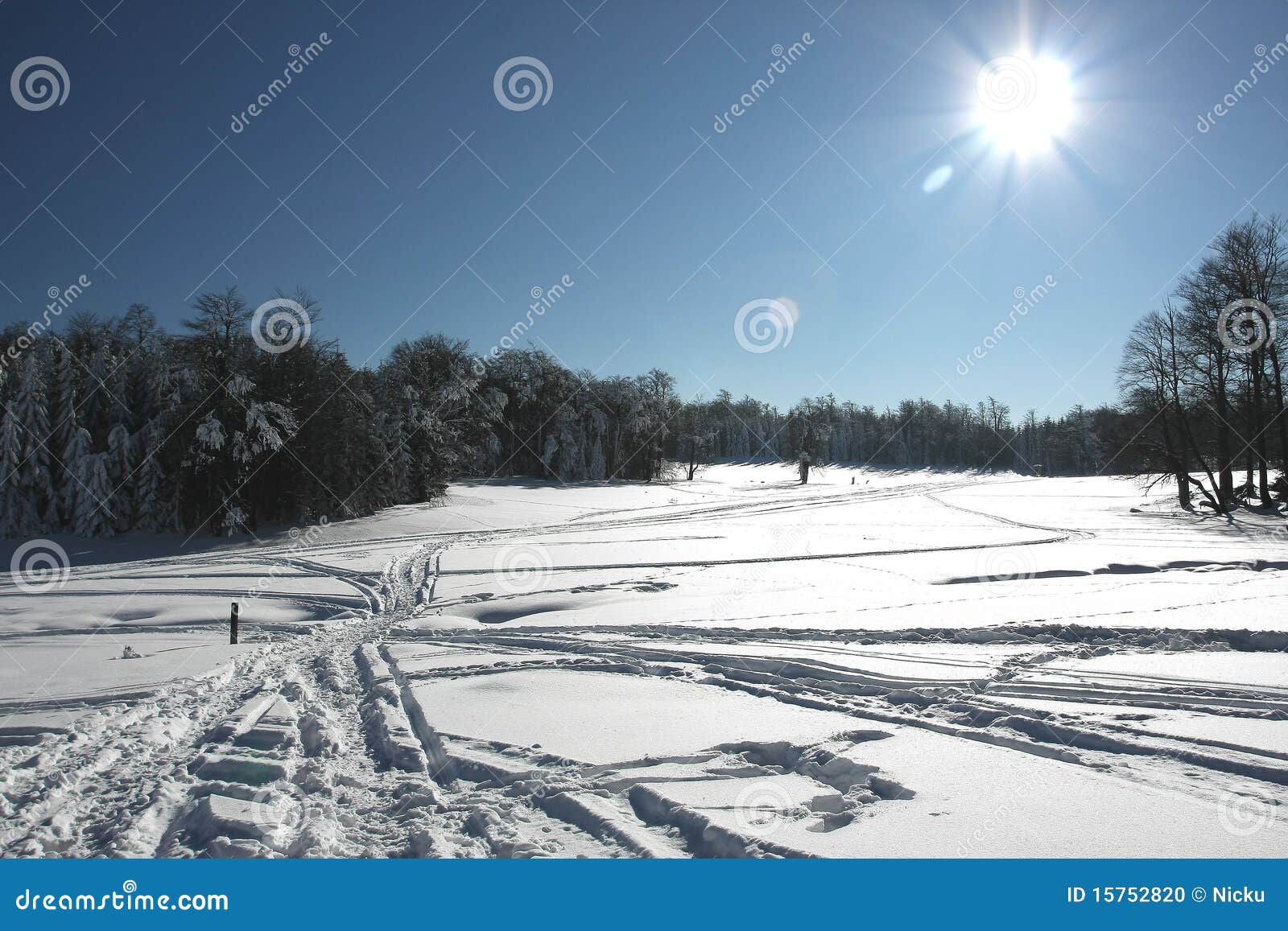 Sunny winter day stock photo. Image of mountain, scene - 15752820
