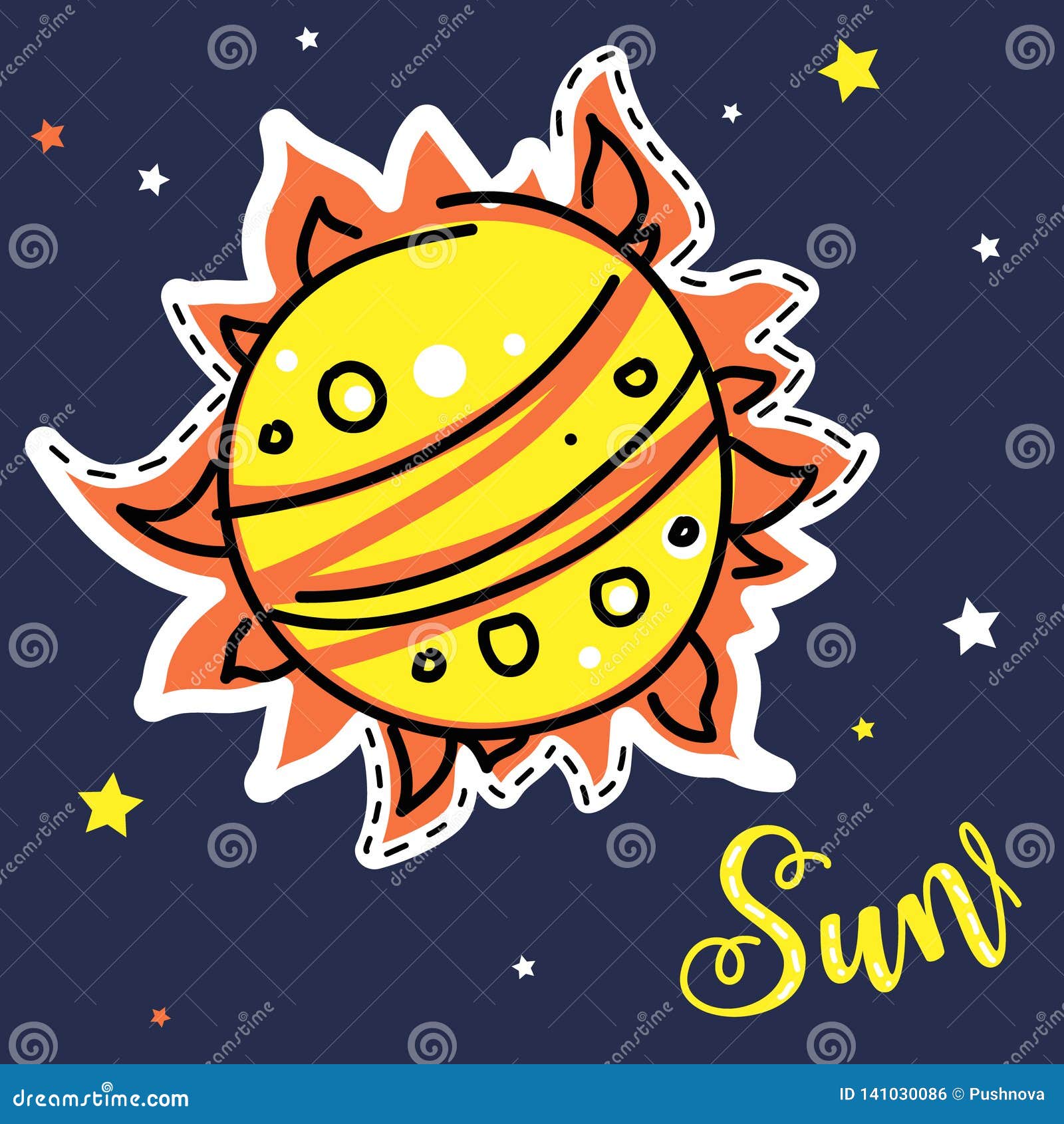 SunPlanet stock vector. Illustration of education, handout - 141030086