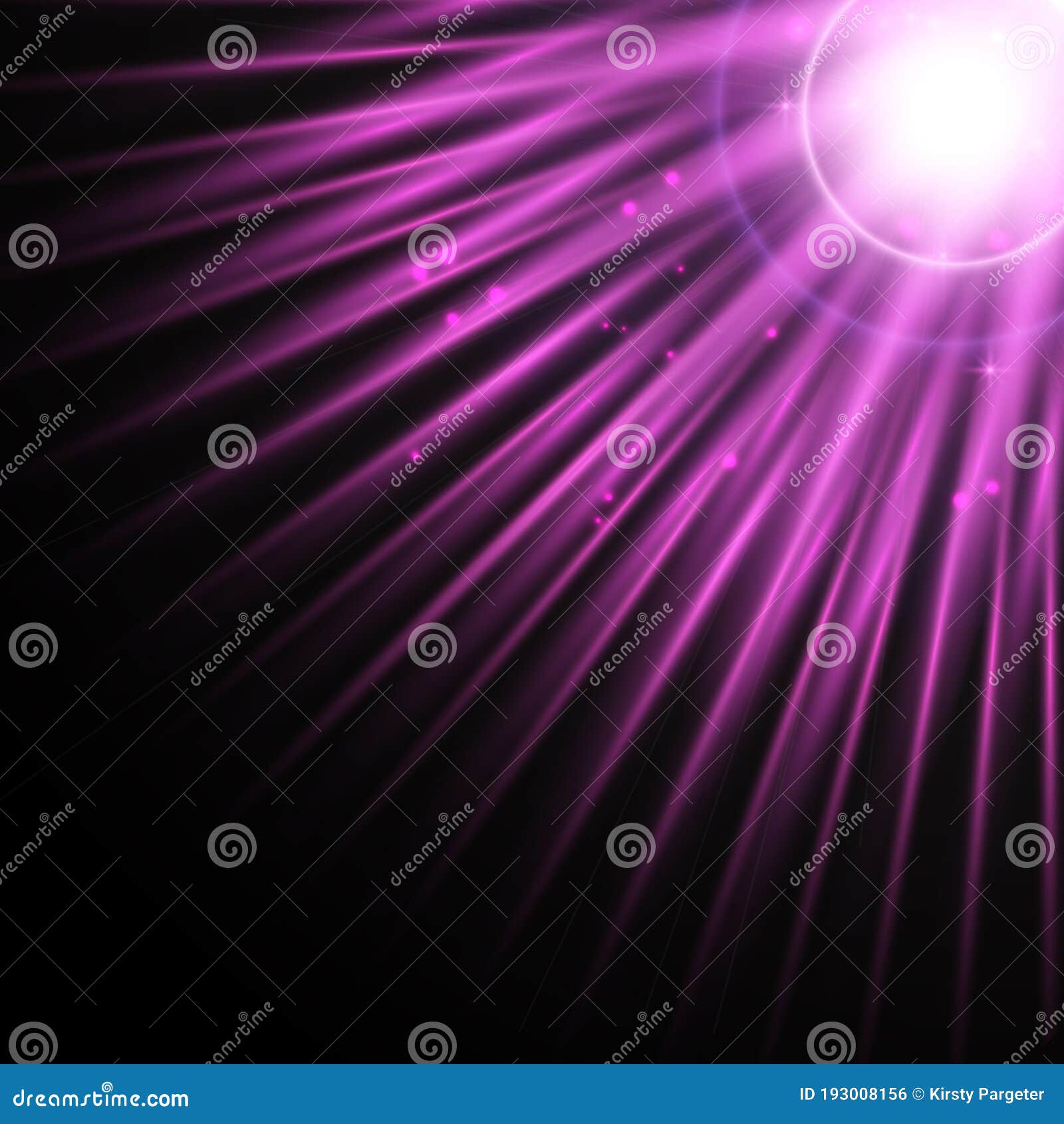 Sunrays Background Design with Sparkling Lights Stock Vector ...