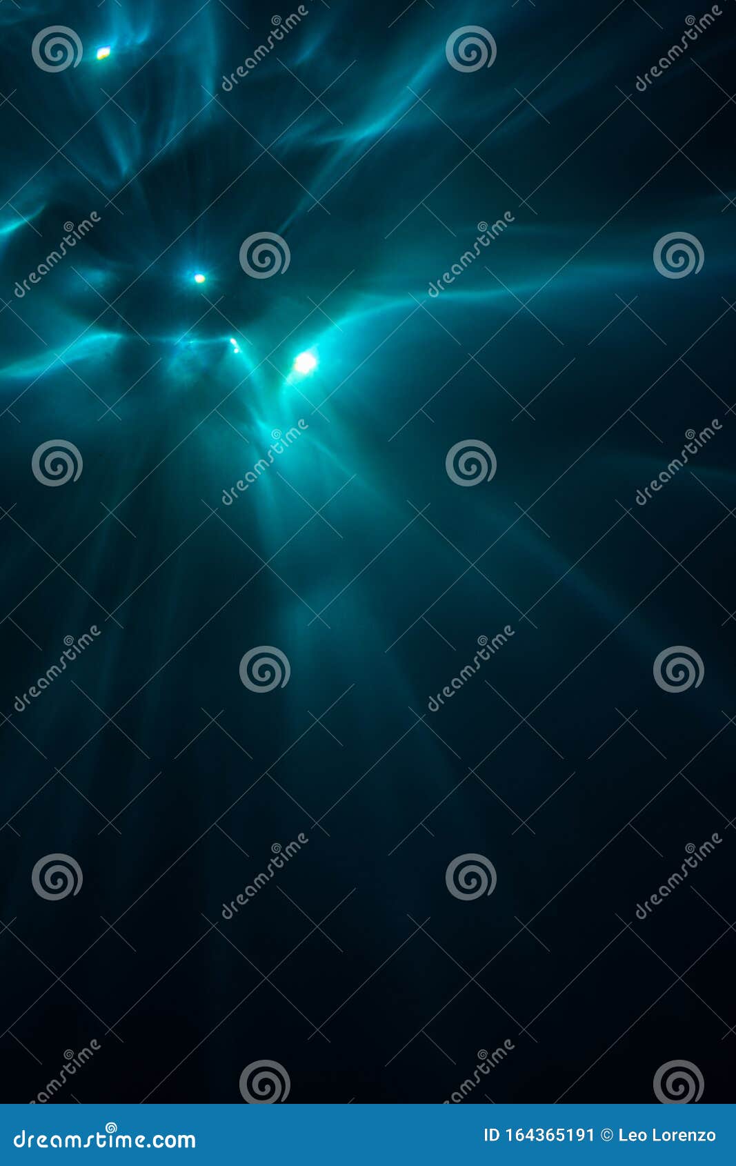 Sun Rays Piercing through the Ocean Water. Stock Image - Image of ...