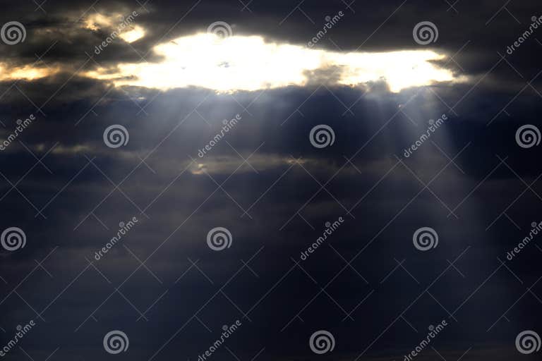 Sunrays Shining Above Mountains in Storm Clouds Sun Rays Stock Photo ...