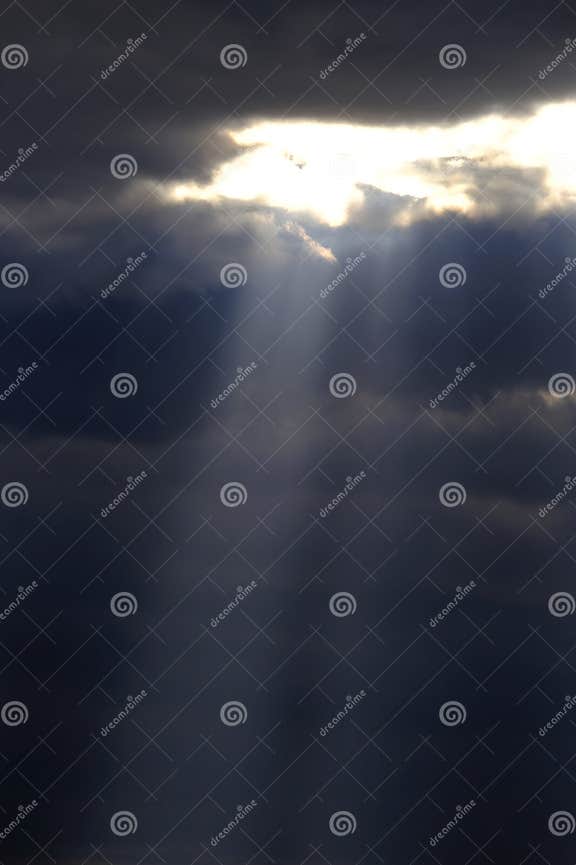 Sunrays Shining Above Mountains in Storm Clouds Sun Rays Stock Image ...
