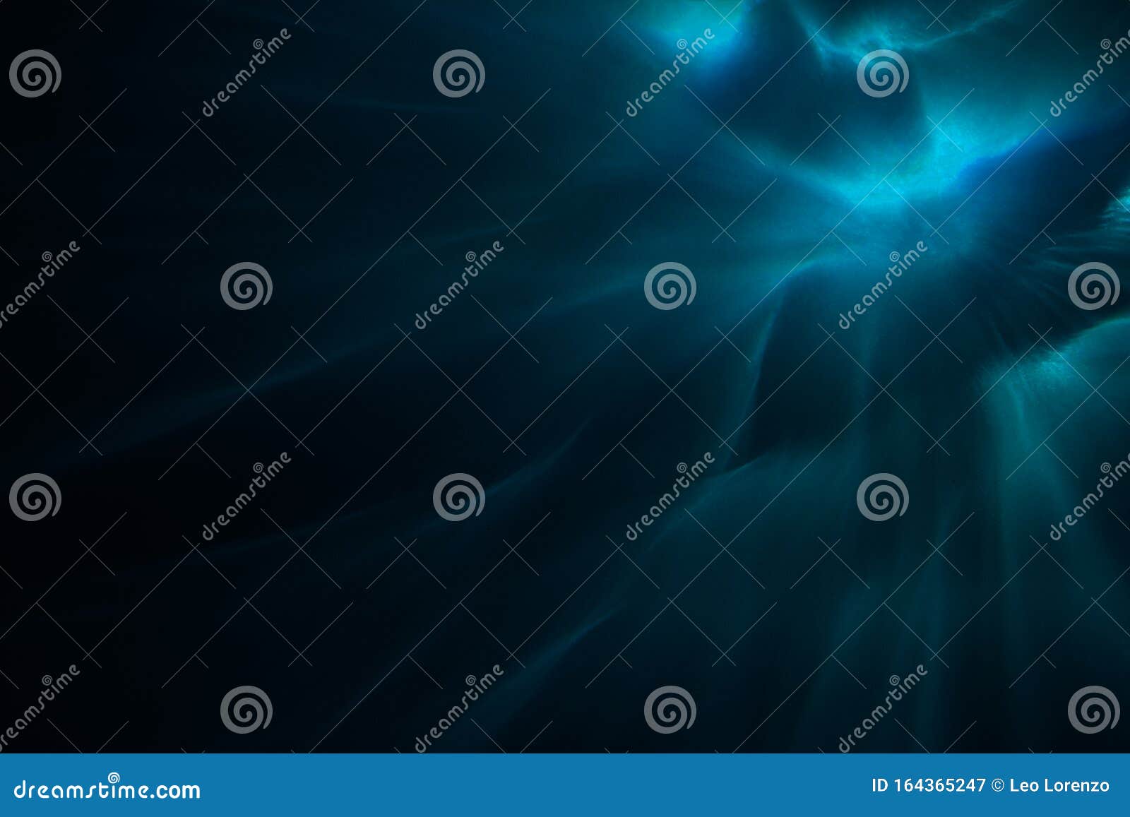 Sun Rays Show Entering G the Surface of the Ocean. Stock Image - Image ...