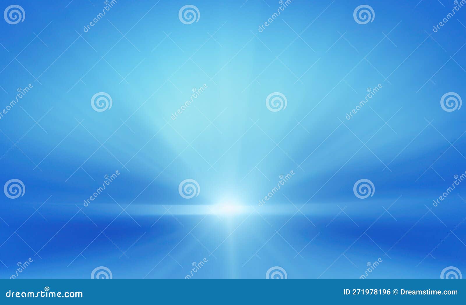 Sunrays Sunburst on Blue Background Stock Photo - Image of sunbeam ...