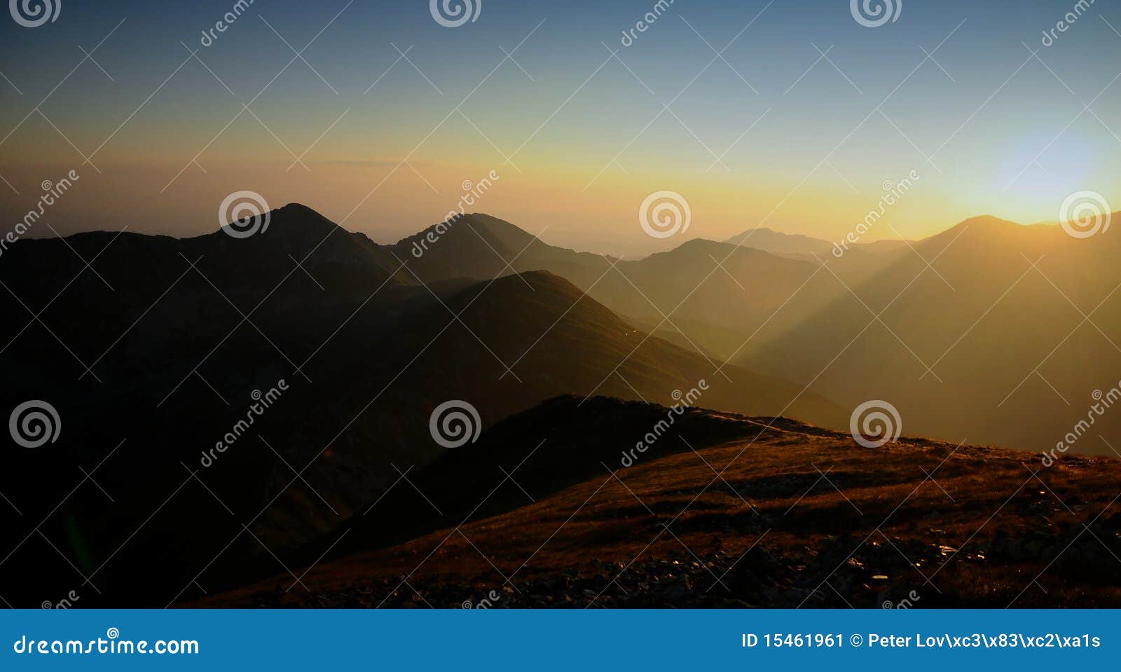 Sunrice in mountain stock image. Image of mountaineering - 15461961