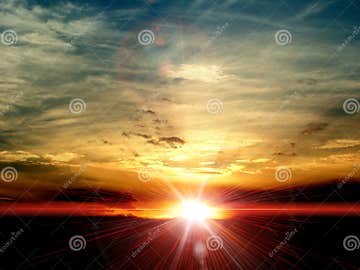 Sunrise stock photo. Image of fierce, brightness, colors - 1084720