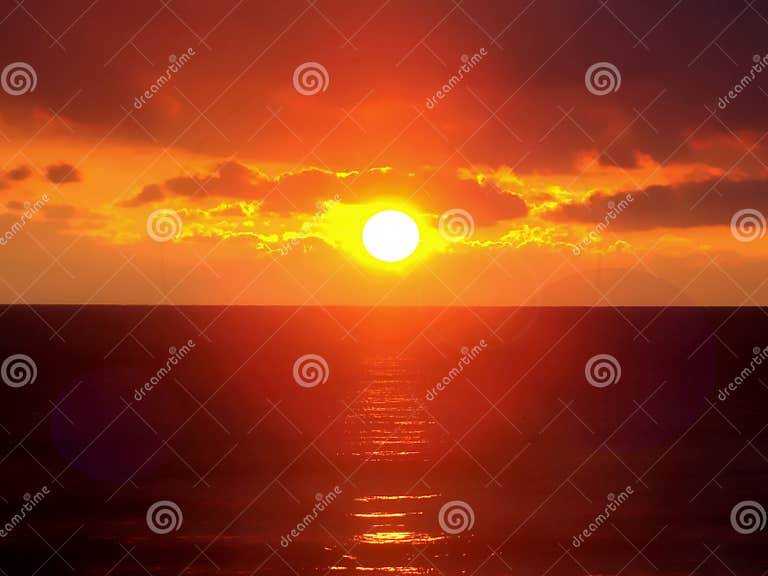 Sunrise stock photo. Image of render, digital, nature - 14131974