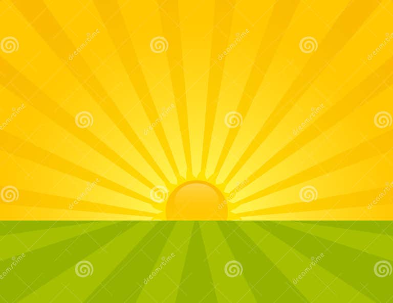 Sunrise. stock vector. Illustration of environment, season - 21221363