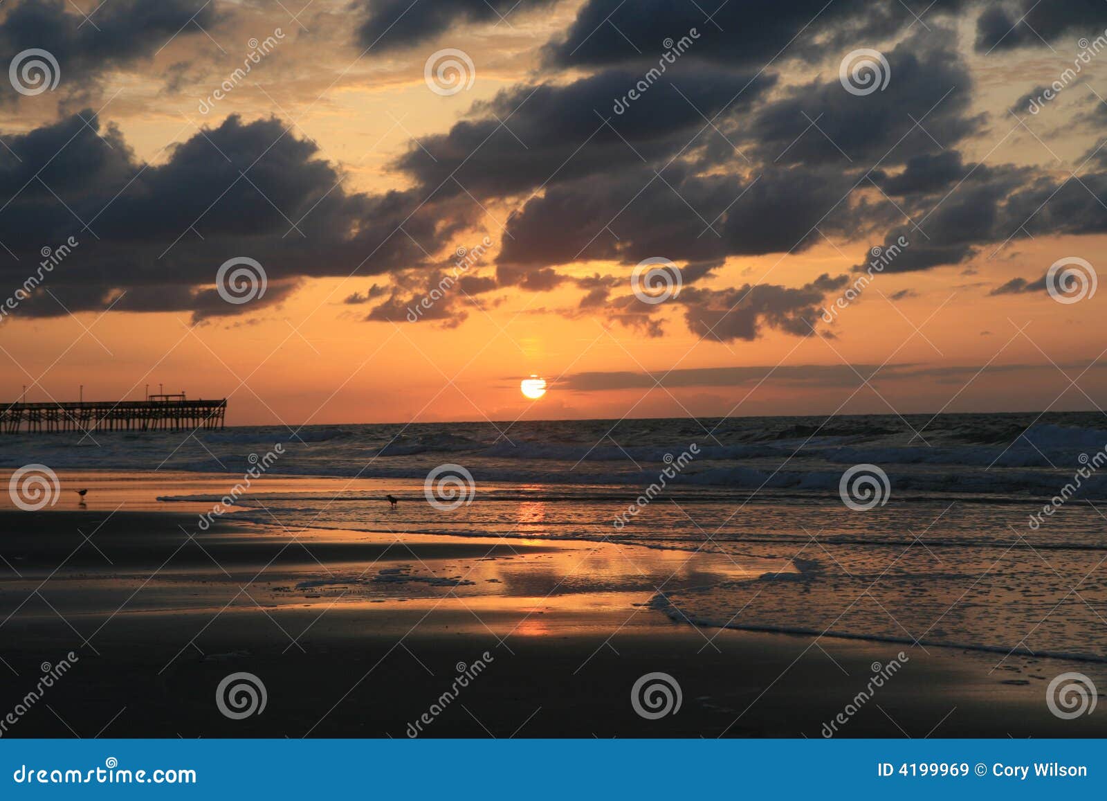 Sunrise 6 stock image. Image of water, atlantic, calm - 4199969