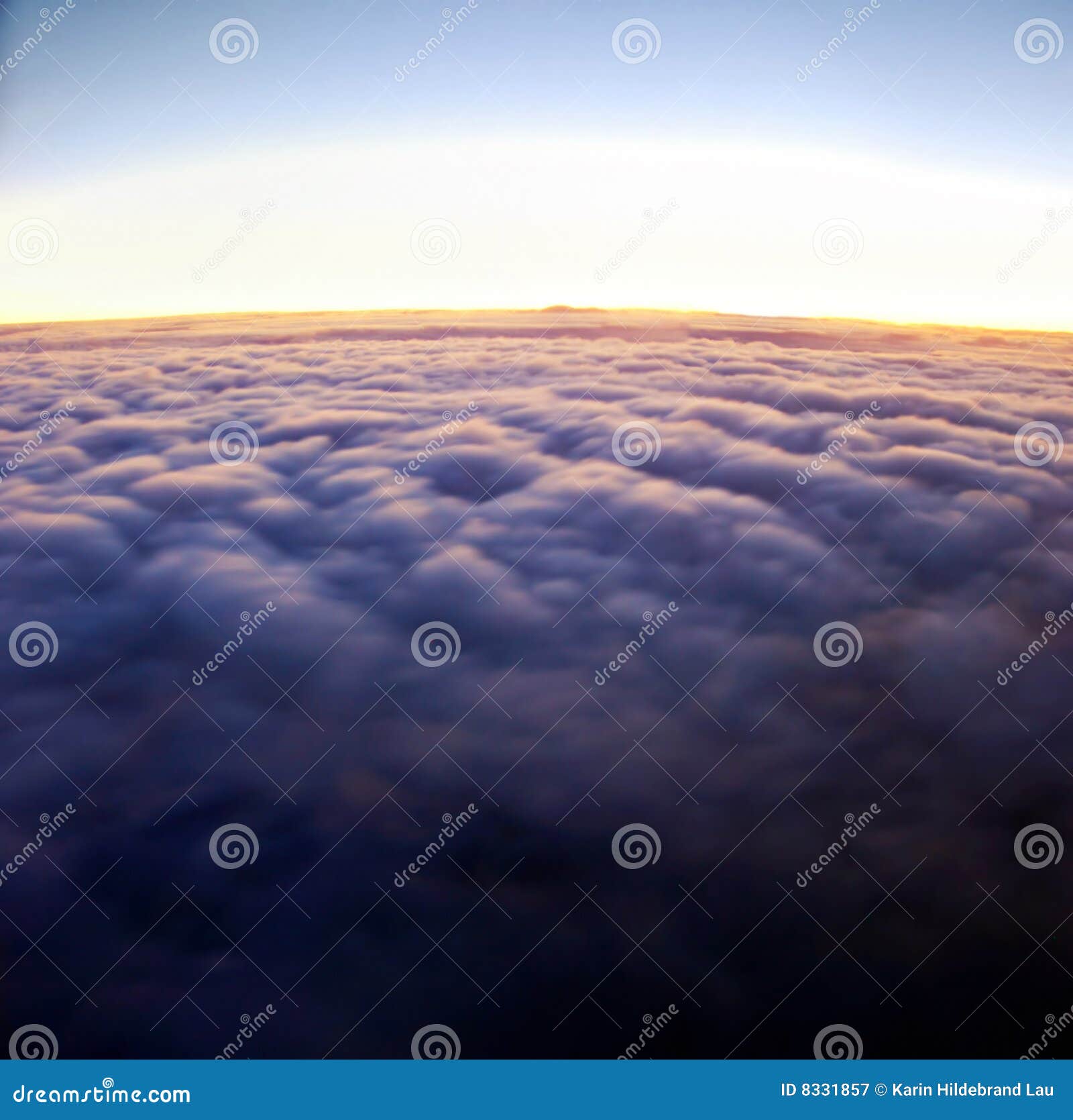 Sunrise Above Clouds stock image. Image of rise, rising - 8331857