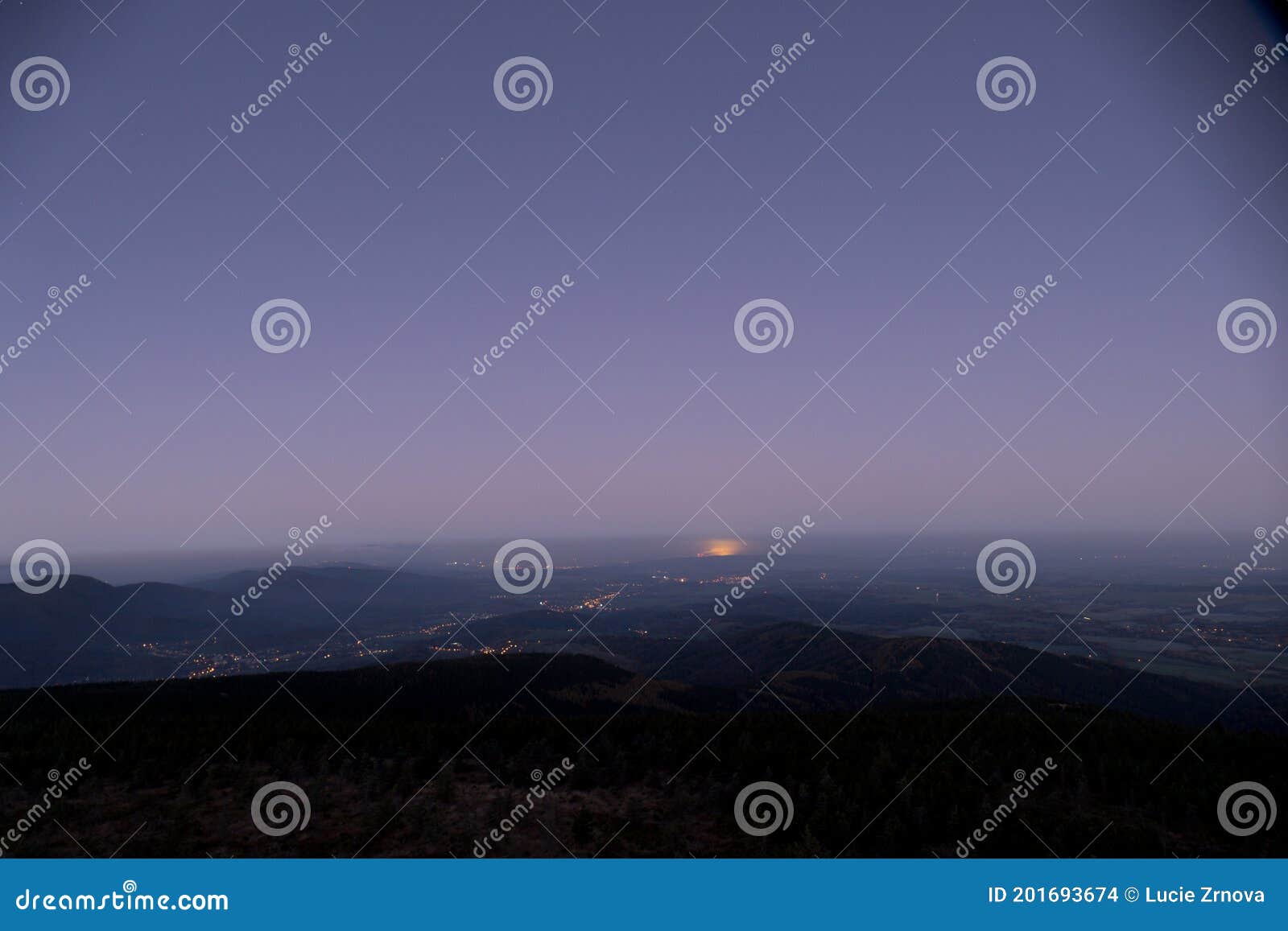 Sunrise Above the Clouds of Inversion I the Valley Stock Photo - Image ...