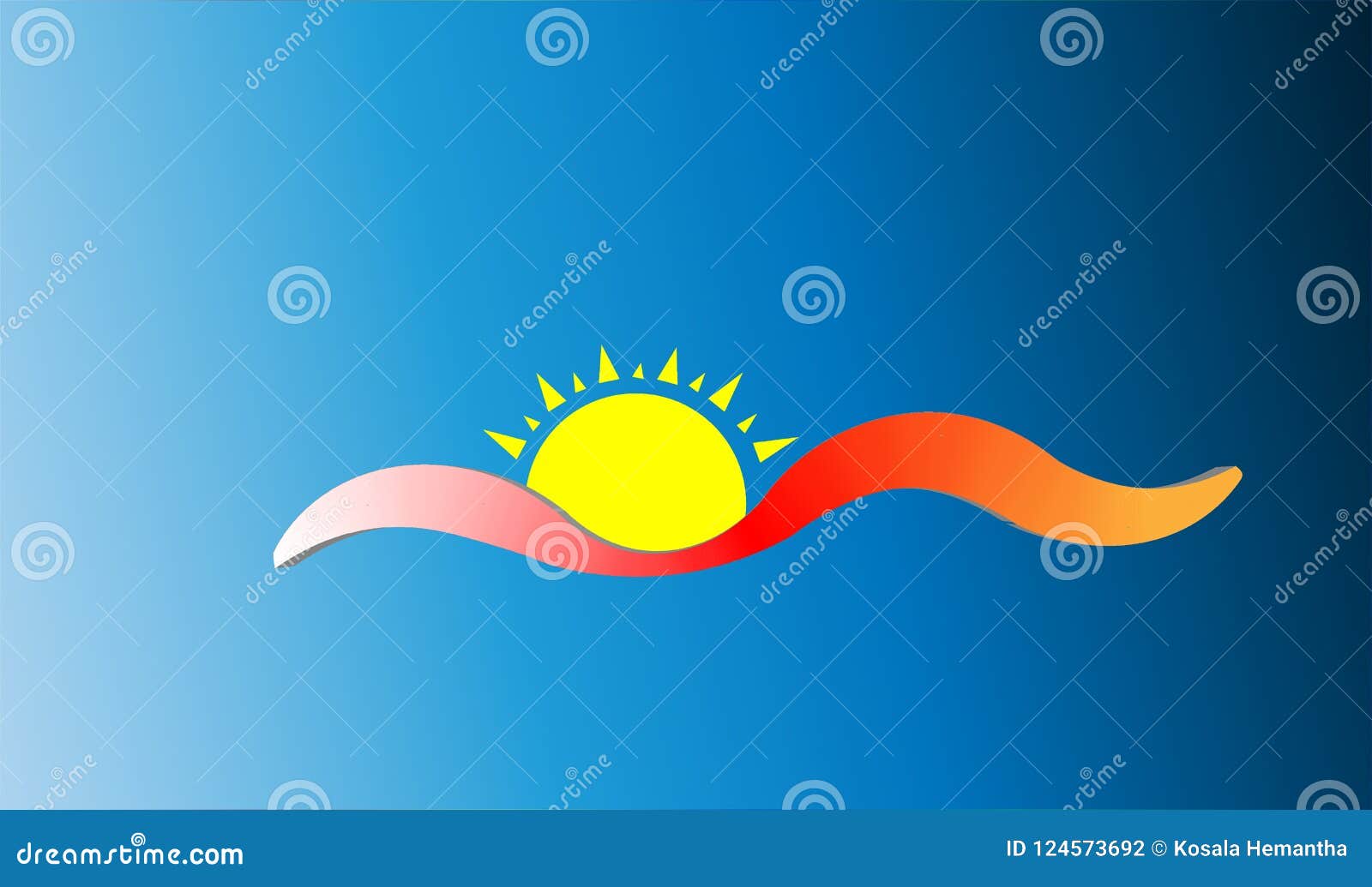 Sunrise , Background , Vector , Illustrator Stock Illustration ...