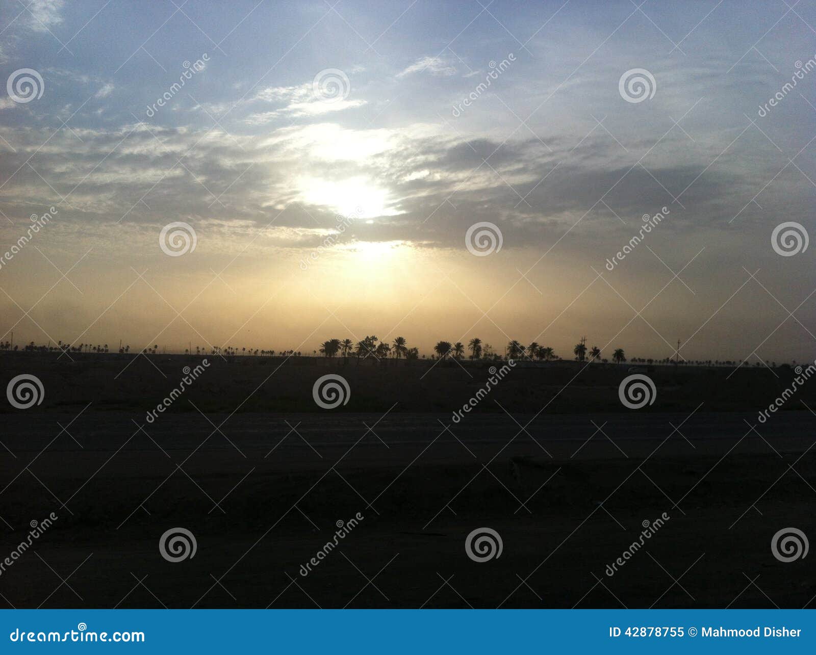 Sunrise editorial image. Image of beautiful, iraq, basra - 42878755