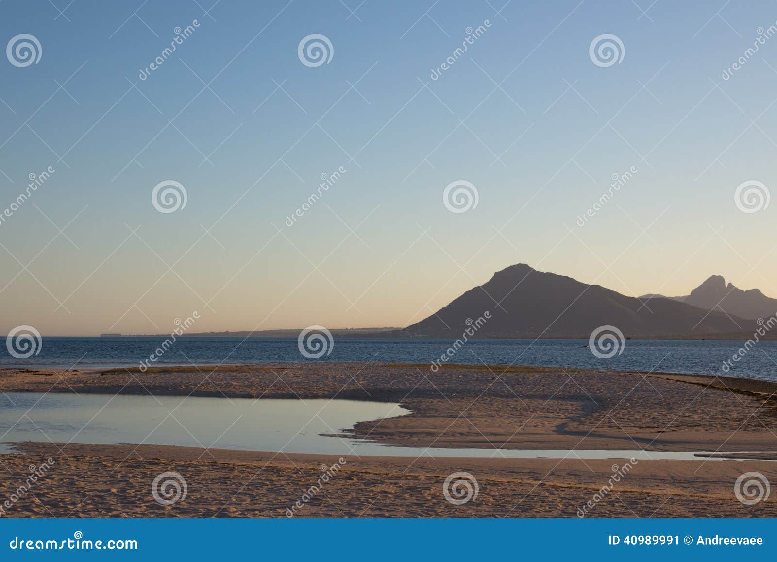 Sunrise on the Beach in Mauritius Stock Image - Image of atlantic, edge ...