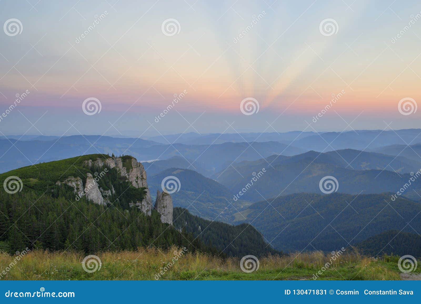 Sunrise Beams on the Clouds Stock Image - Image of golden, beam: 130471831