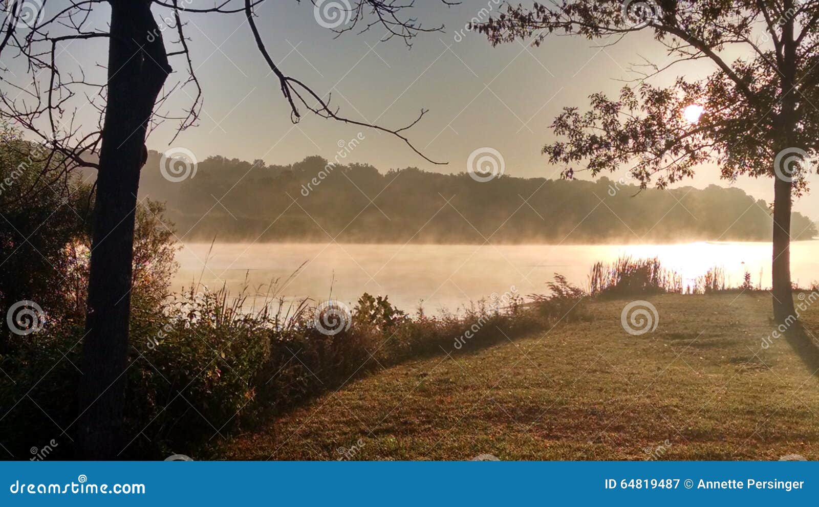 Sunrise stock image. Image of lake, sunrise, fall, ohio - 64819487
