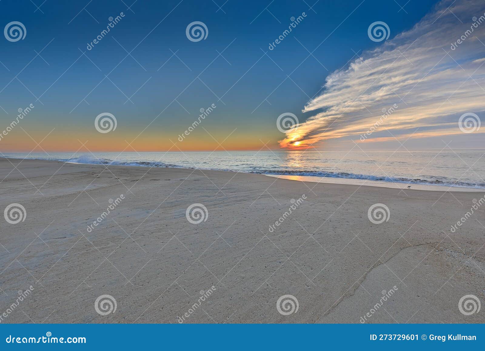 Sunrise at Bethany Beach, Deleware Stock Image - Image of surf, orange ...