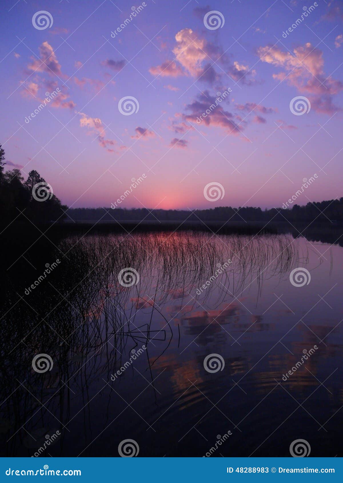 Sunrise on Boot Lake stock image. Image of sunrise, nature - 48288983
