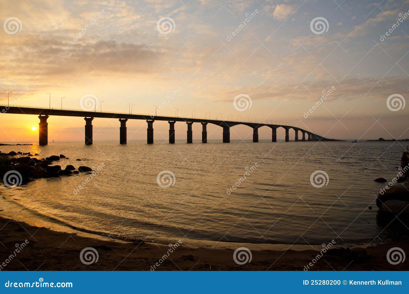 Sunrise at bridge stock photo. Image of sunrise, bridge - 25280200