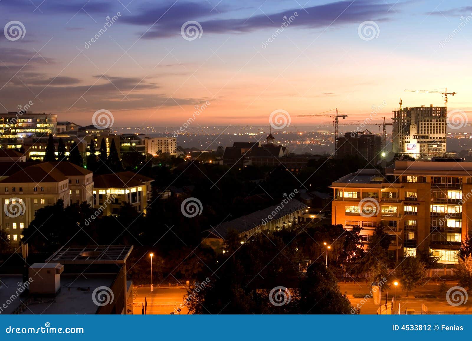 Sunrise city view stock photo. Image of africa, architecture - 4533812