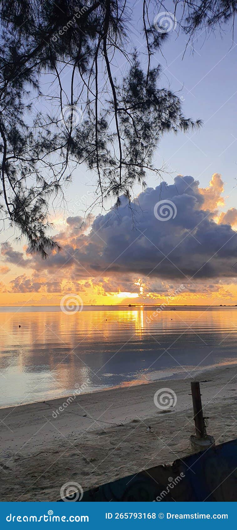 Sunrise Cloud Sea Morning Beach Stock Photo - Image of morning, cloud ...