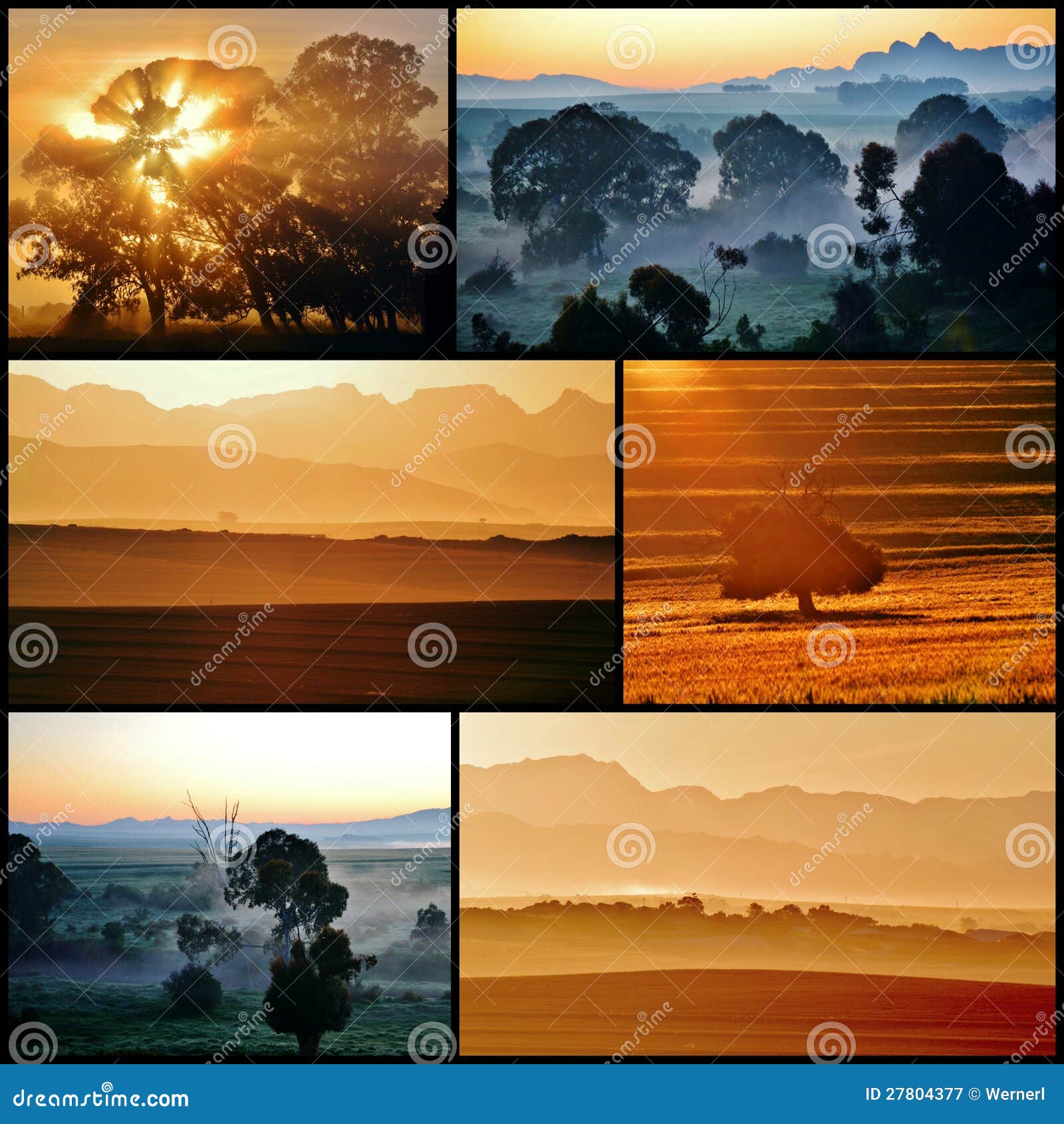 Sunrise Collage stock image. Image of landscape, sunrise - 27804377