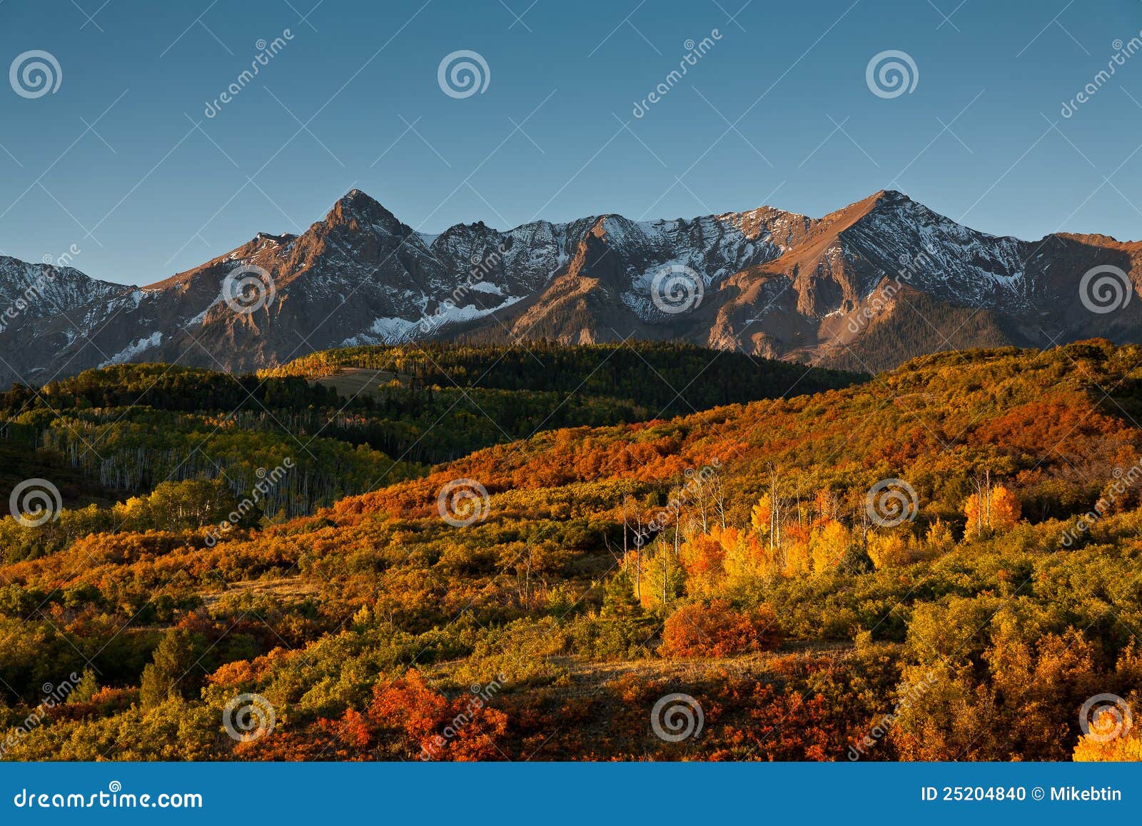 Sunrise at Dallas Divide stock photo. Image of mountains - 25204840