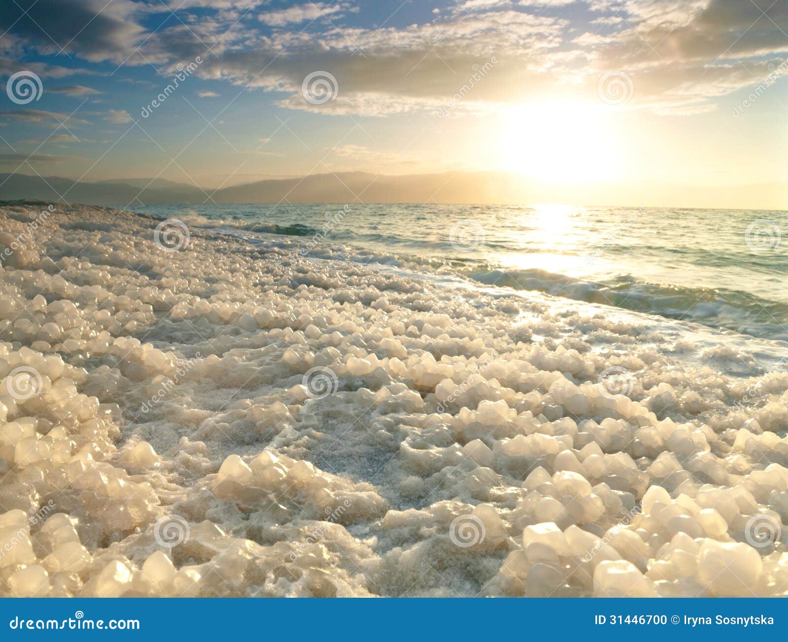 Sunrise at Dead Sea, Israel. Stock Photo - Image of beauty, place: 31446700