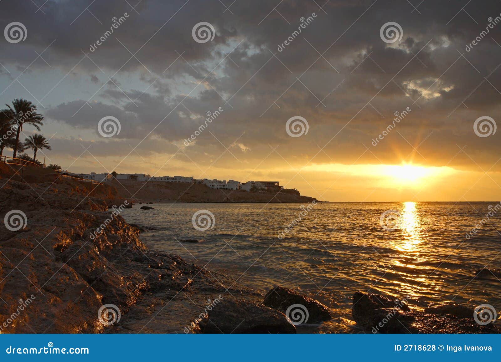Sunrise in Egypt stock photo. Image of resort, picturesque - 2718628