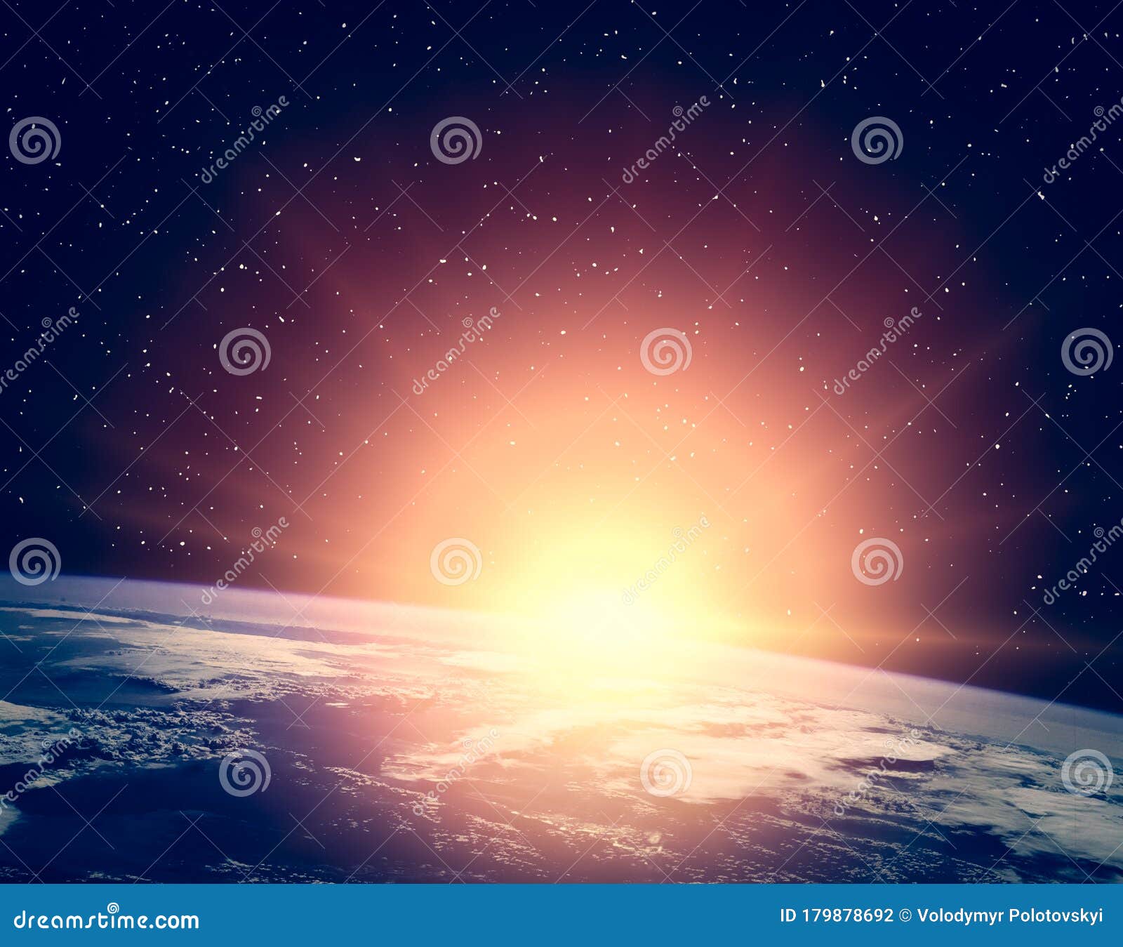 Sunrise. the Elements of this Image Furnished by NASA Stock Photo ...