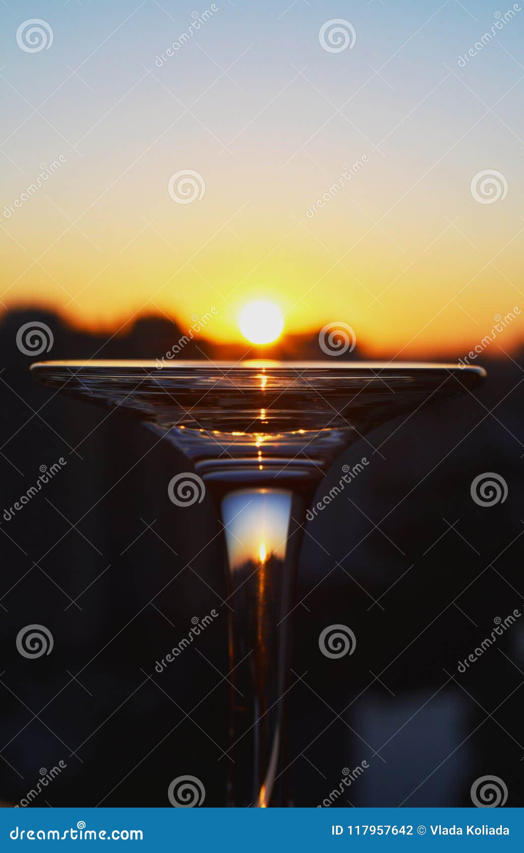 Sunrise on a glass stock photo. Image of water, tint - 117957642