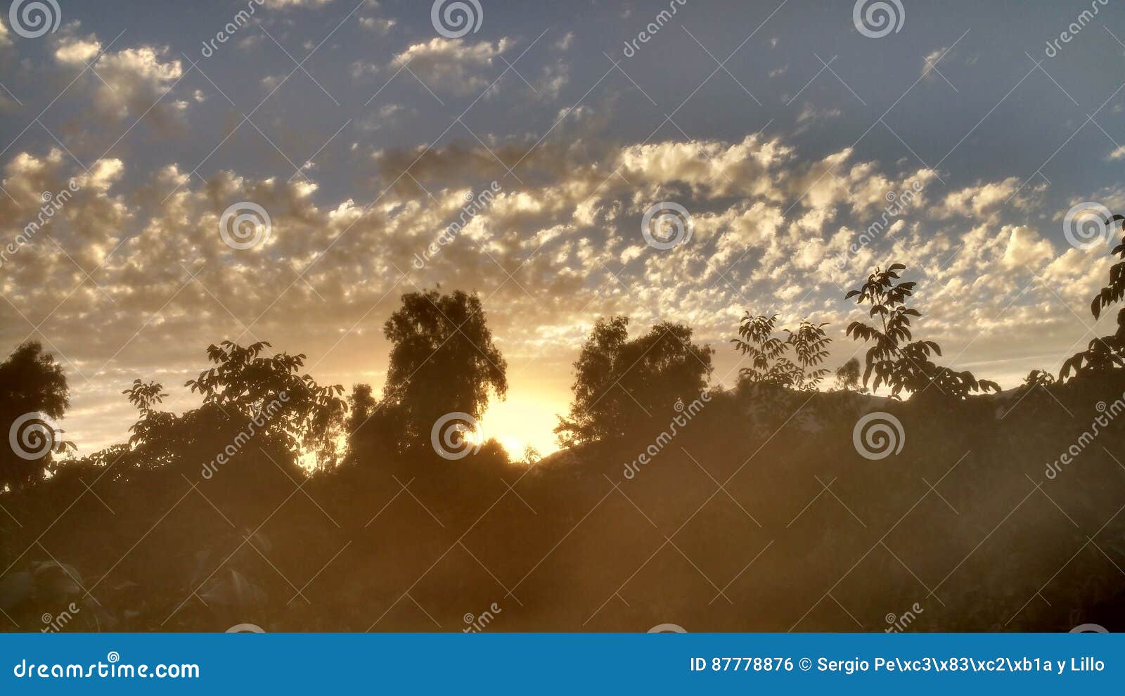 Sunrise with glow stock photo. Image of moonlight, glow - 87778876