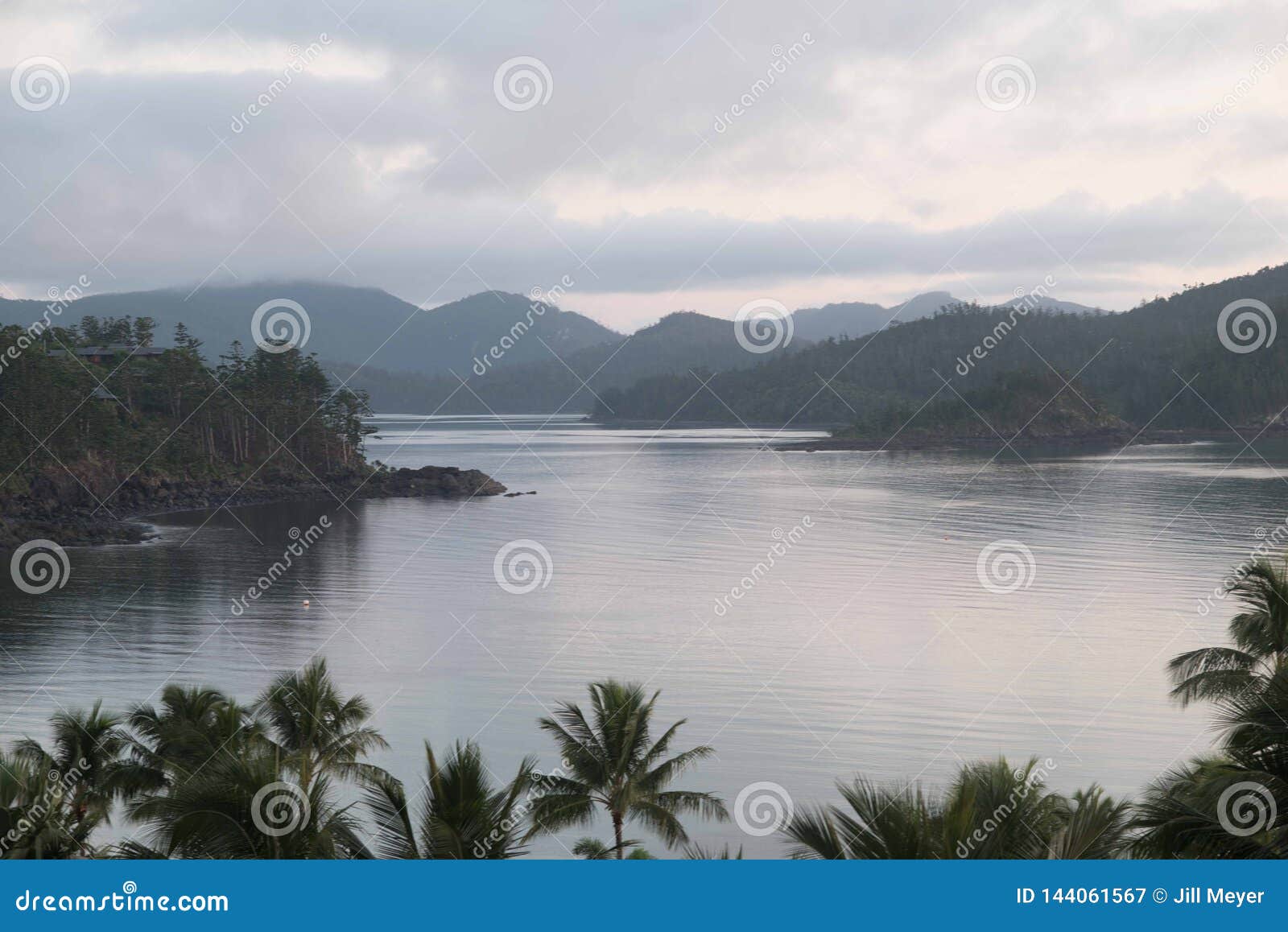 Sunrise on Hamilton Island, Australia Stock Image - Image of hill ...