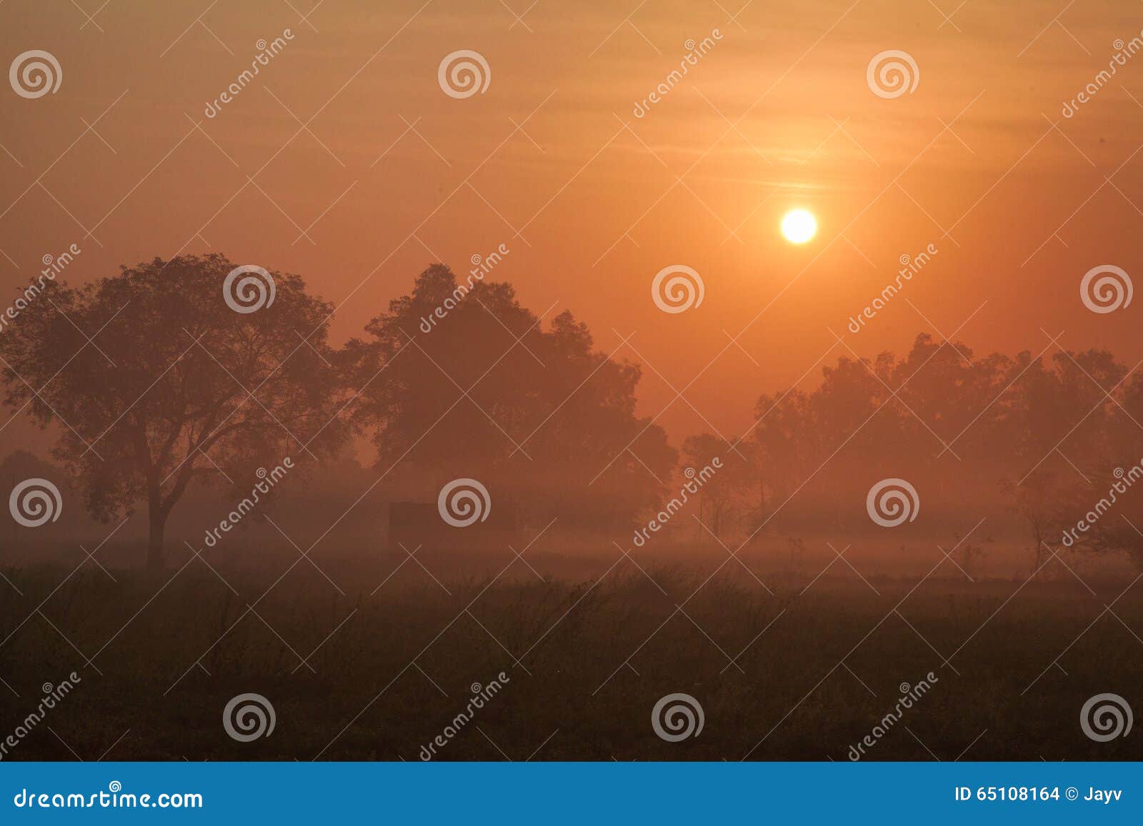 Sunrise during Hazy Morning Stock Photo - Image of calm, landscape ...