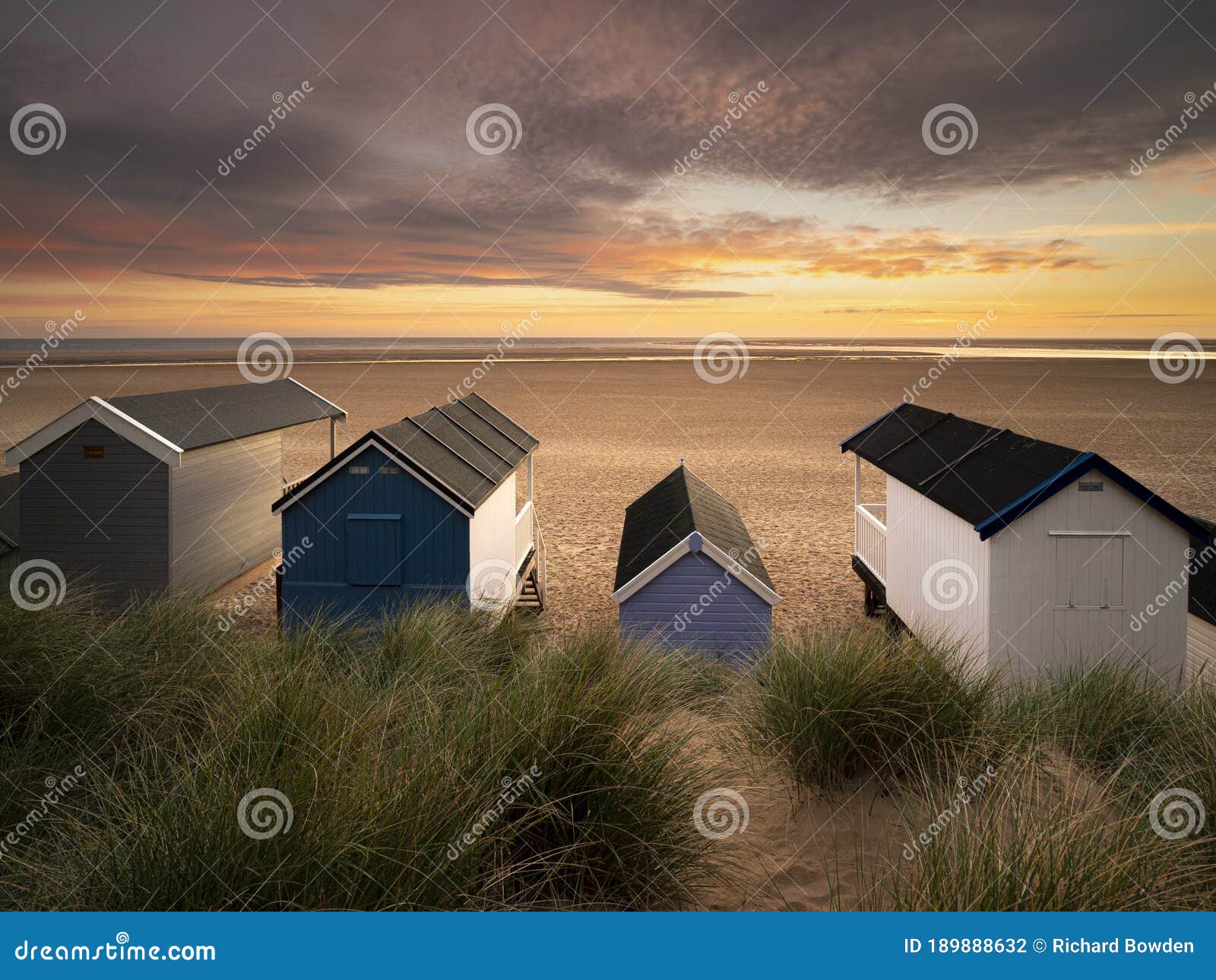 Sunrise Huts stock photo. Image of europe, travel, scenic - 189888632