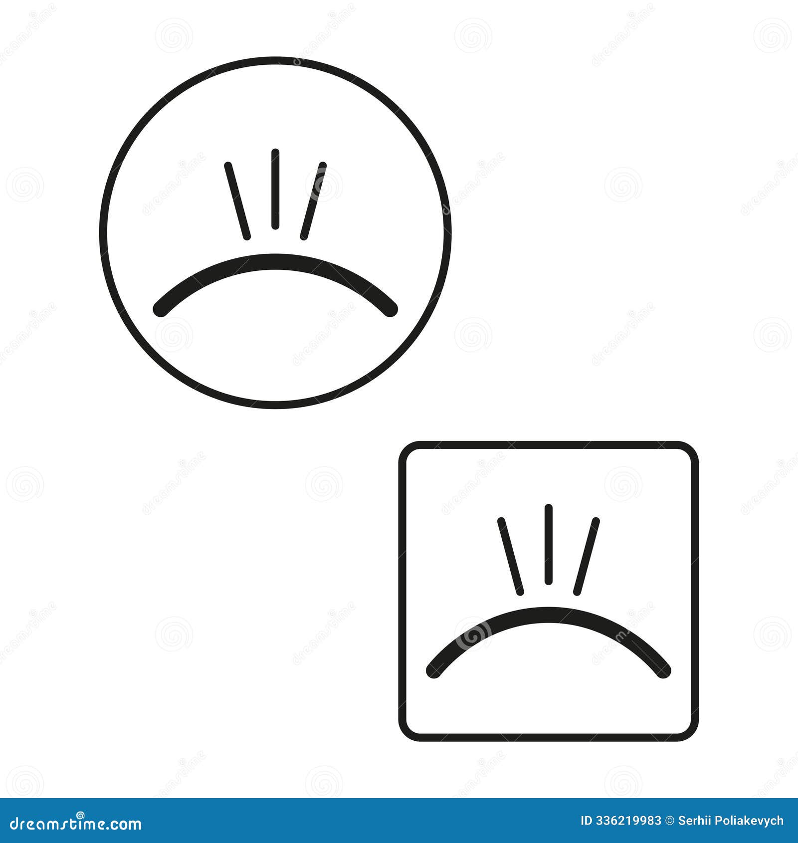 Sunrise Icon Symbol. Abstract Horizon Shapes. Minimalist Design ...