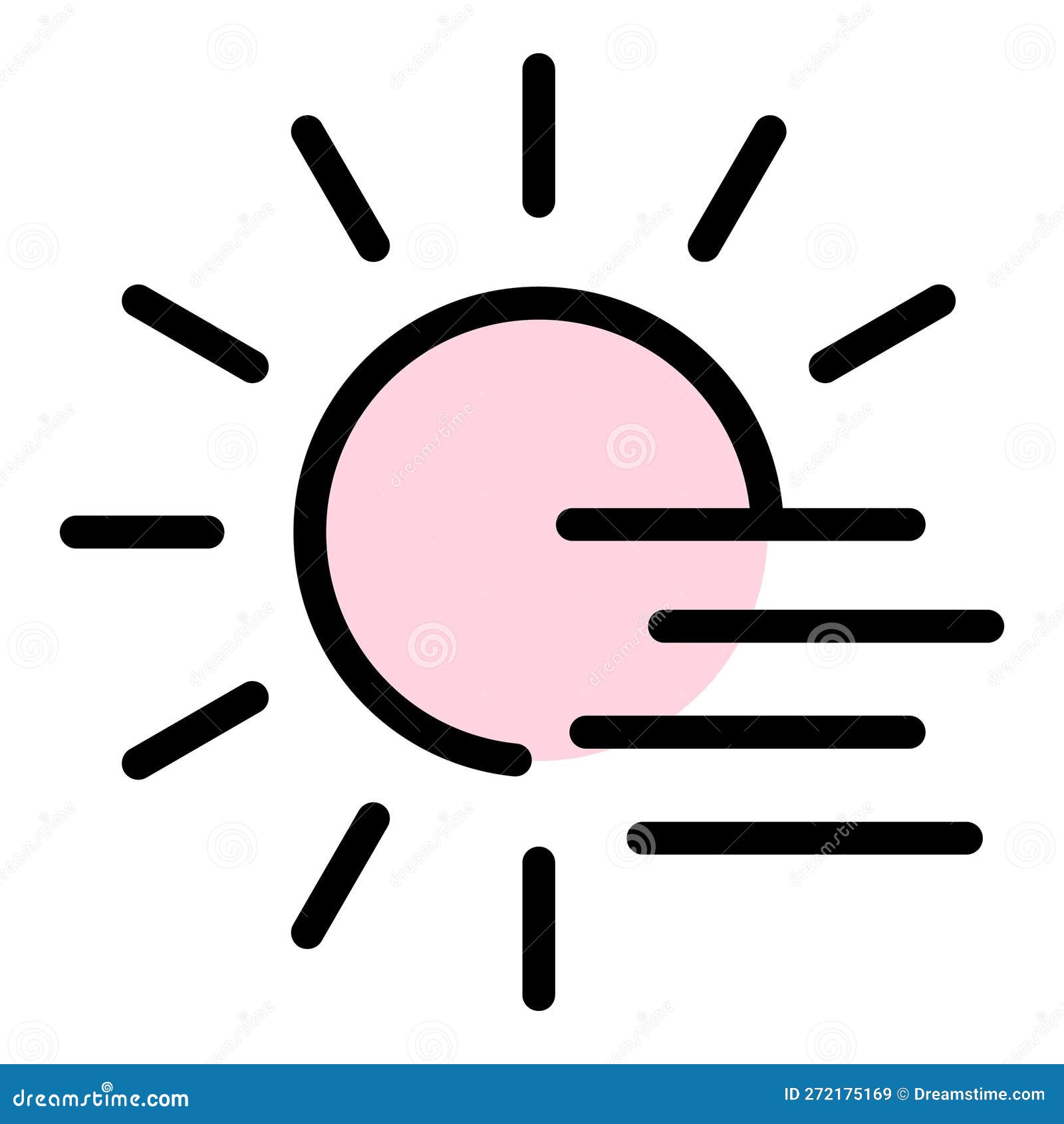 Sunrise icon vector flat stock illustration. Illustration of icon ...