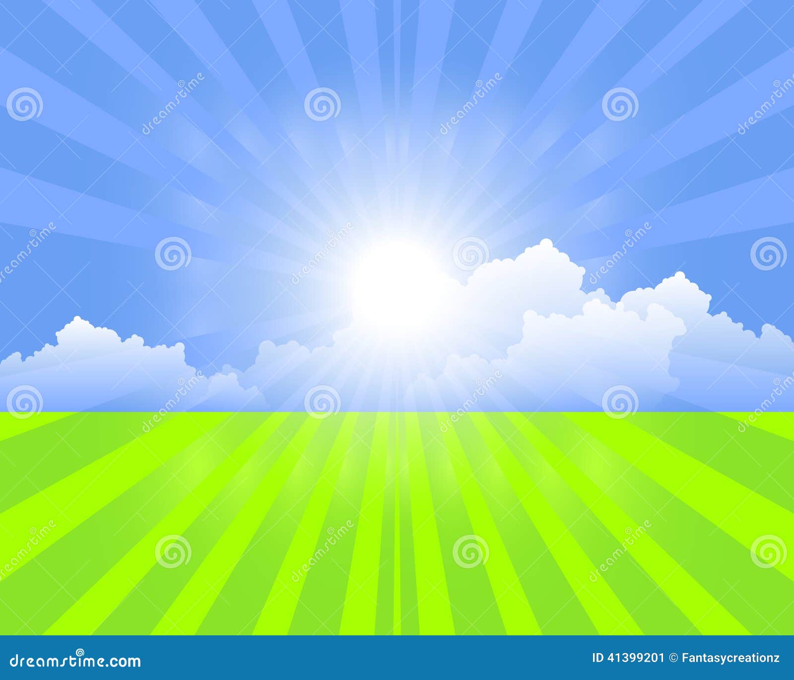 Sunrise Cartoon Vector | CartoonDealer.com #41399201
