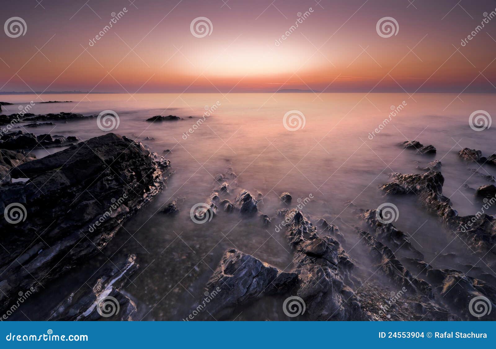 Sunrise in Ireland stock photo. Image of landscape, ocean - 24553904