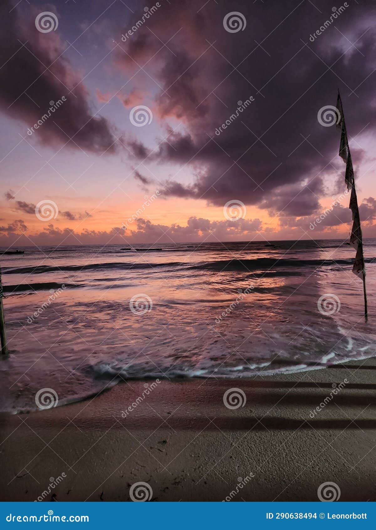 Sunrise Jambiani Beach Zanzibar Stock Photo - Image of zanzibar, beach ...