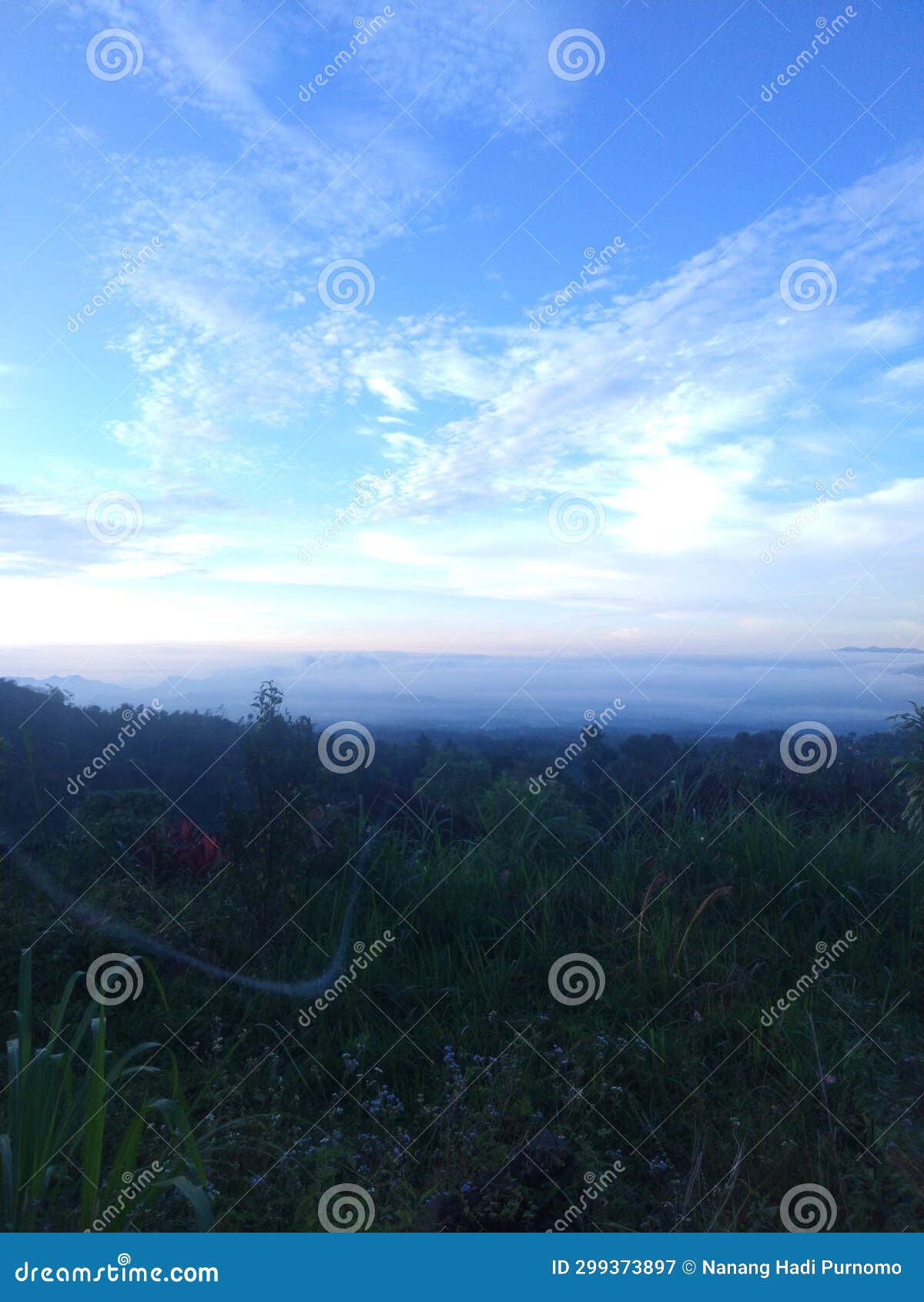 Sunrise of Java Indonesia All Star Stock Image - Image of bali ...